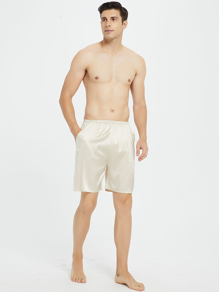 100% Natural Silk Mens Soft Sleep Lounge Short - Enjoy Natural Silk